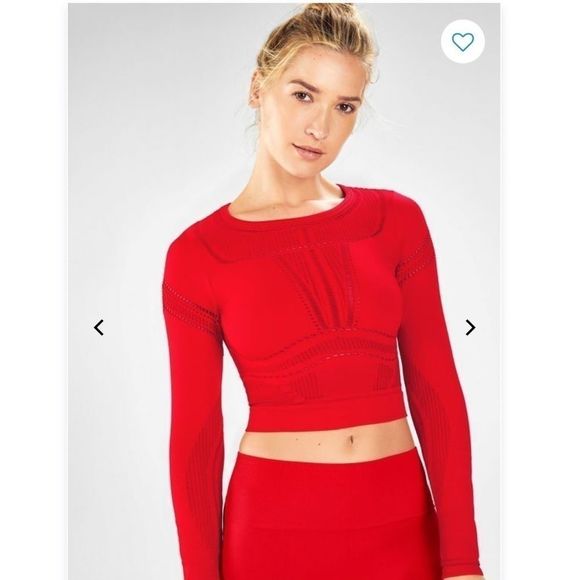 Fabletics | Tops | Nwt Fabletics Jaymee Mesh Longsleeve Crop Top | Poshmark